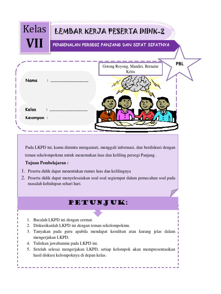 4.2 LKPD Modul Ajar 1 Pertemuan 2 | PDF | Karier & Perkembangan | Griya & Taman