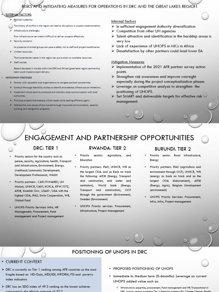 DRC HDI Ranking and Operational Risks | PDF | Infrastructure | Risk