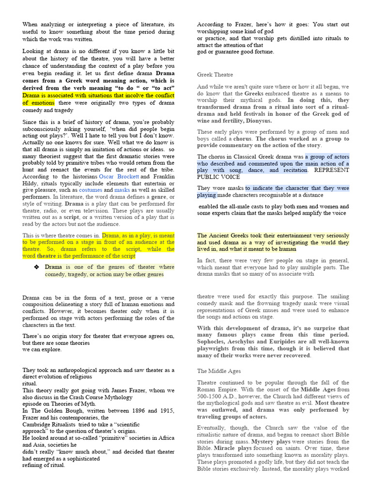 drama script | PDF | Theatre | Play (Theatre)