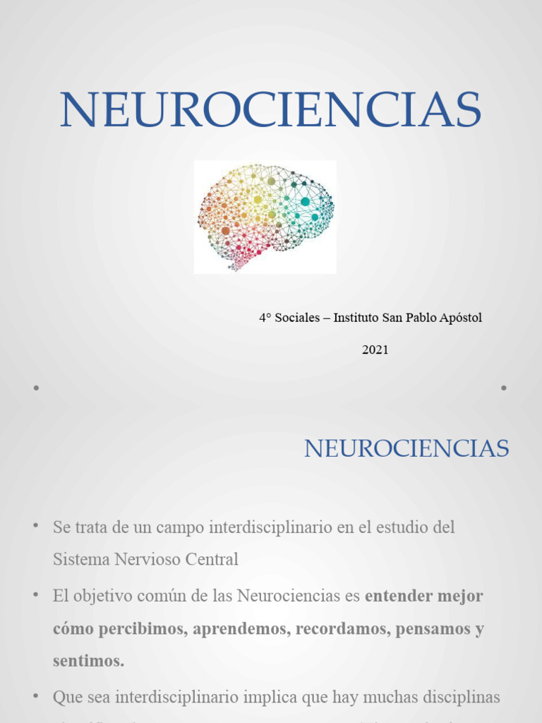 NEUROCIENCIAS | PDF | Cerebro | Neurociencia