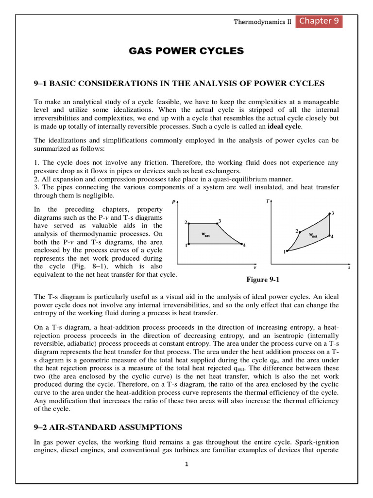 Thermodynamics II-Chapter 9 | PDF | Diesel Engine | Heat
