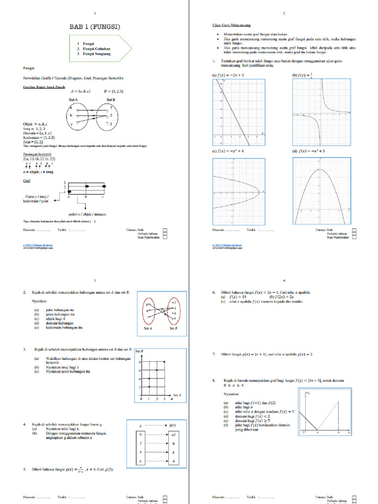 Nota & Latihan Bab 1 Addmath? | PDF