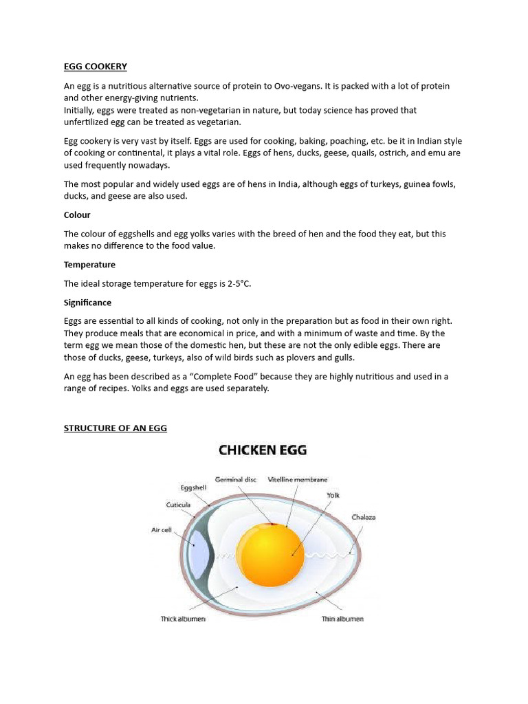 EGGS | PDF | Yolk | Nutrients