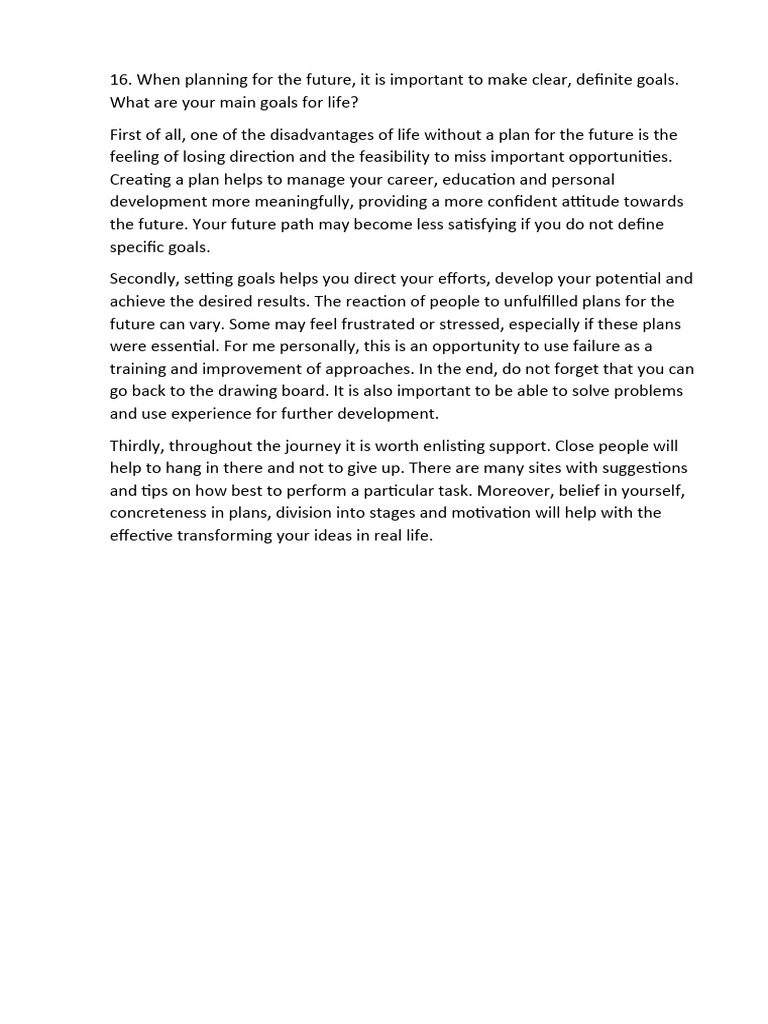 16 and 20 | PDF | Goal | Public Speaking