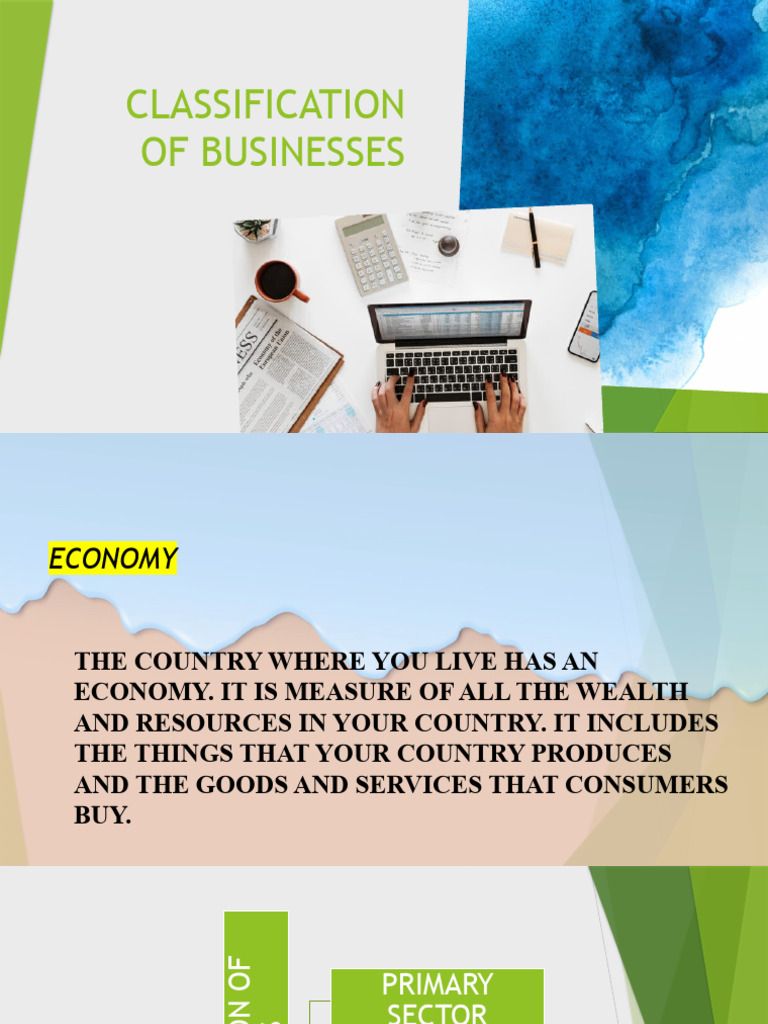 1.2 Classification of Businesses | PDF | Tertiary Sector Of The Economy ...