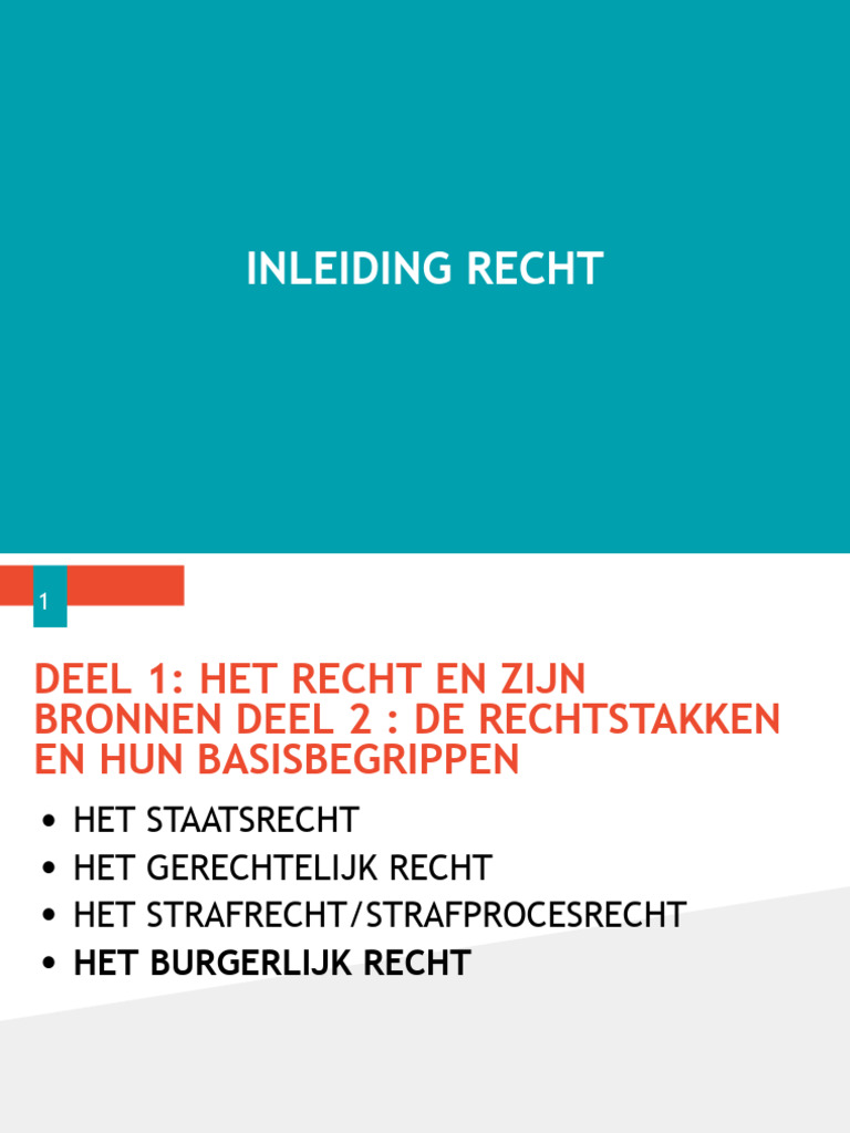 Deel 5 Burgerlijk Recht Personen - en Familierecht | PDF
