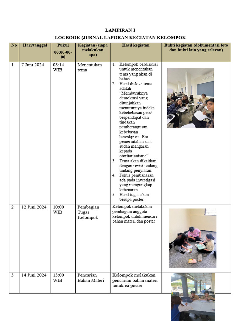 Logbook Kompolololol | PDF