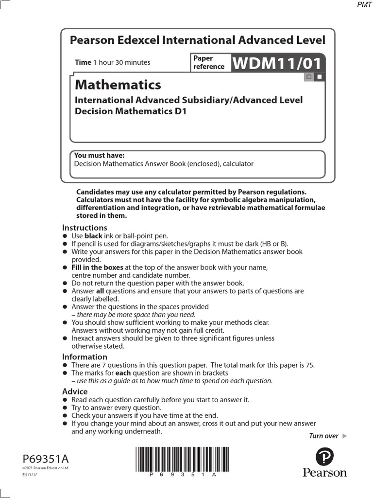 October 2021 QP | Download Free PDF | Linear Programming | Applied Mathematics