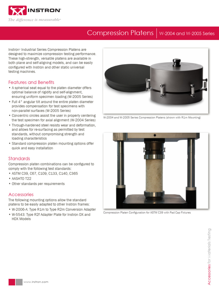 Compression Platens | PDF | Strength Of Materials | Applied And ...