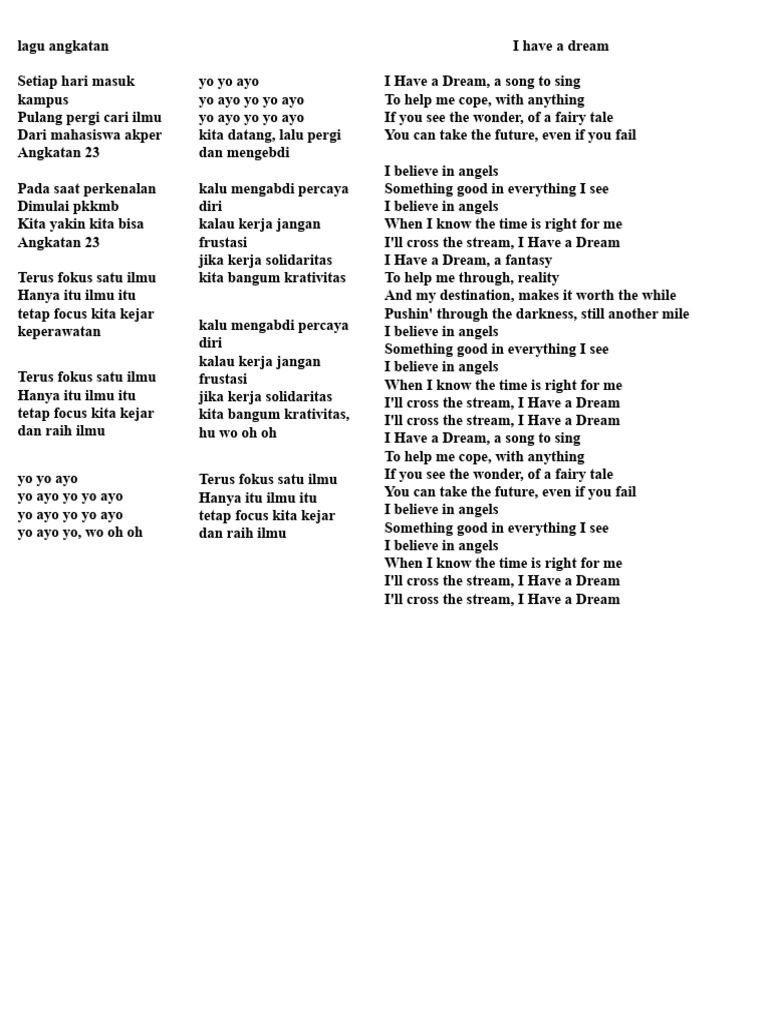 Capping Day Lirik | PDF