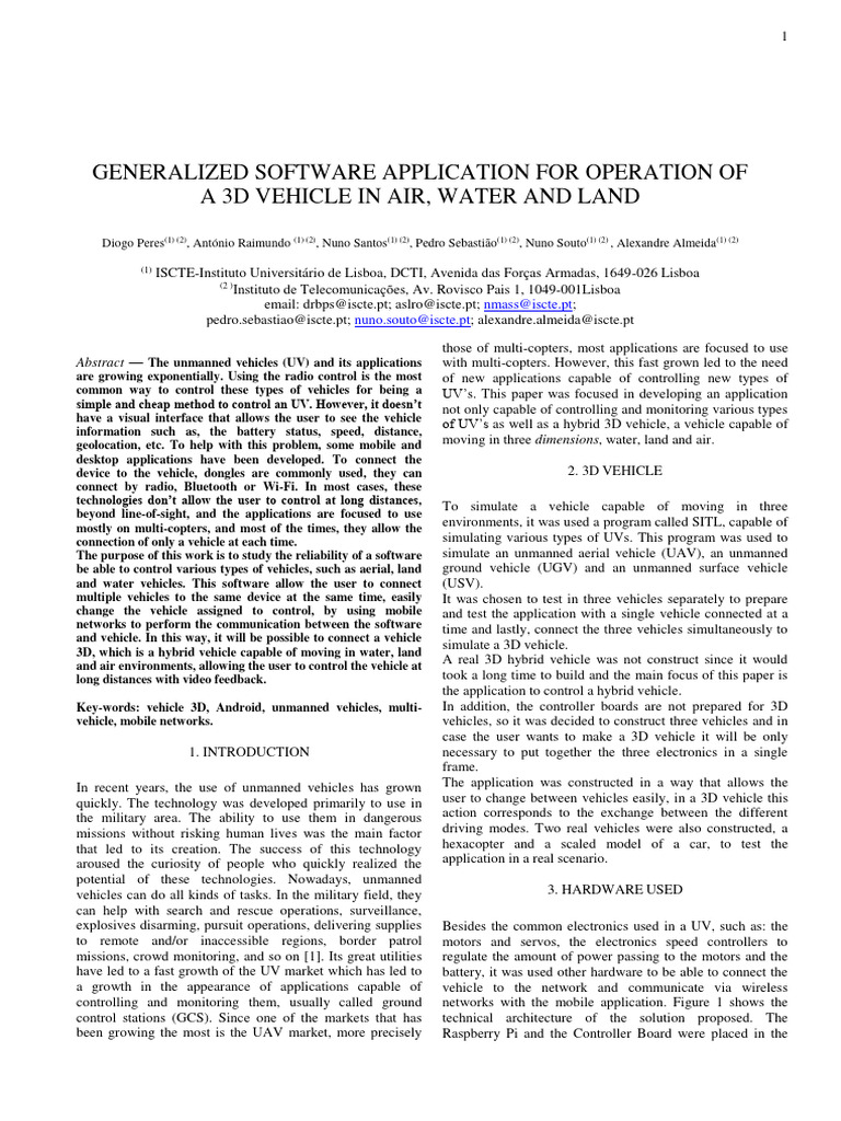 RED UAS Paper DiogoPeres | PDF | Unmanned Aerial Vehicle | Android ...