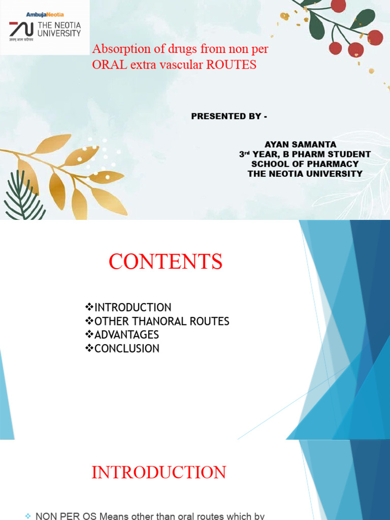Non-Oral Drug Absorption Methods | PDF | Topical Medication | Injection ...