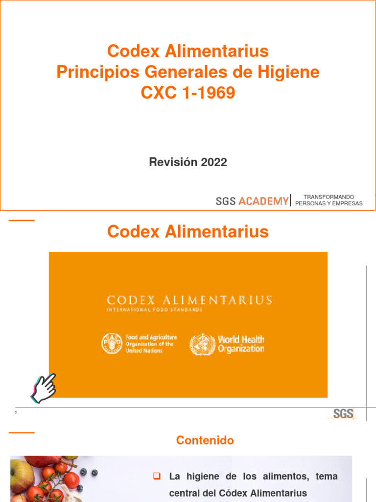 Material Aprendizaje - Principios Codex 2022 y HACCP | PDF | Análisis ...