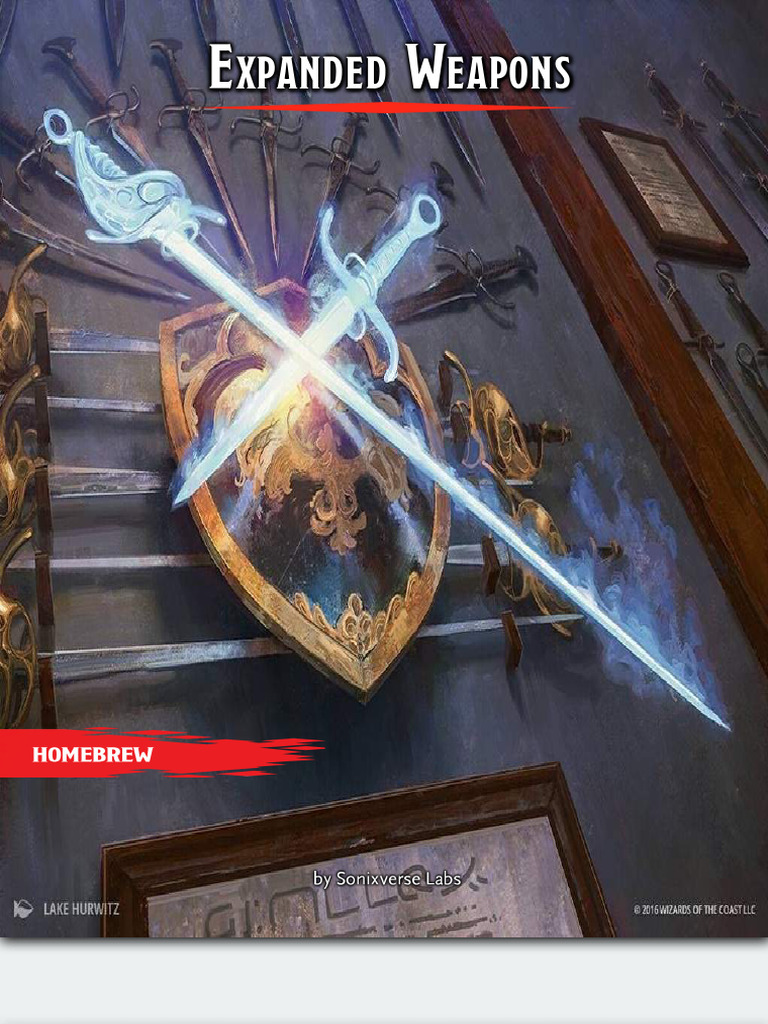 D&D 5e Homebrew - Expanded Weapon Option Compendium | PDF | Ammunition