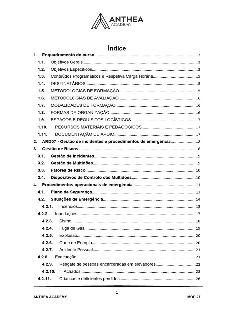 7-Manual de Formação ARD7 | PDF | Pedagogia | Risco