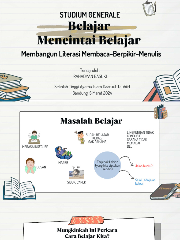 Dian Studium Generale Literasi STAI DT Bagian-1 | PDF