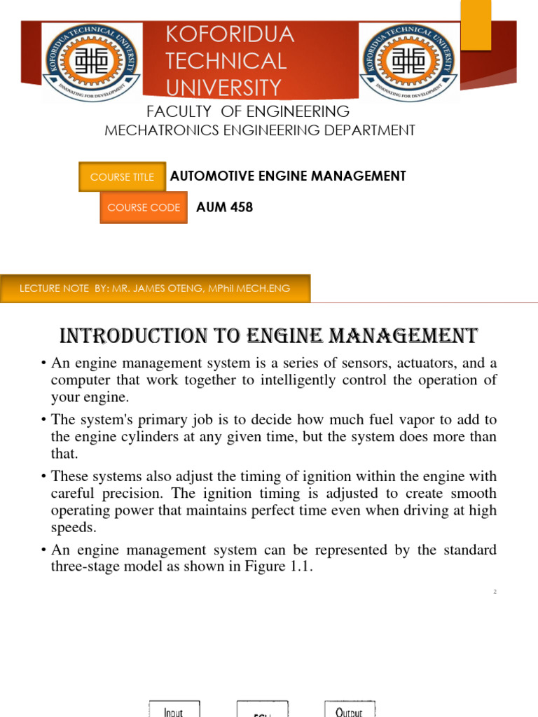 Automotive Engine Management (Mechatronics) 11 | PDF | Manufactured ...