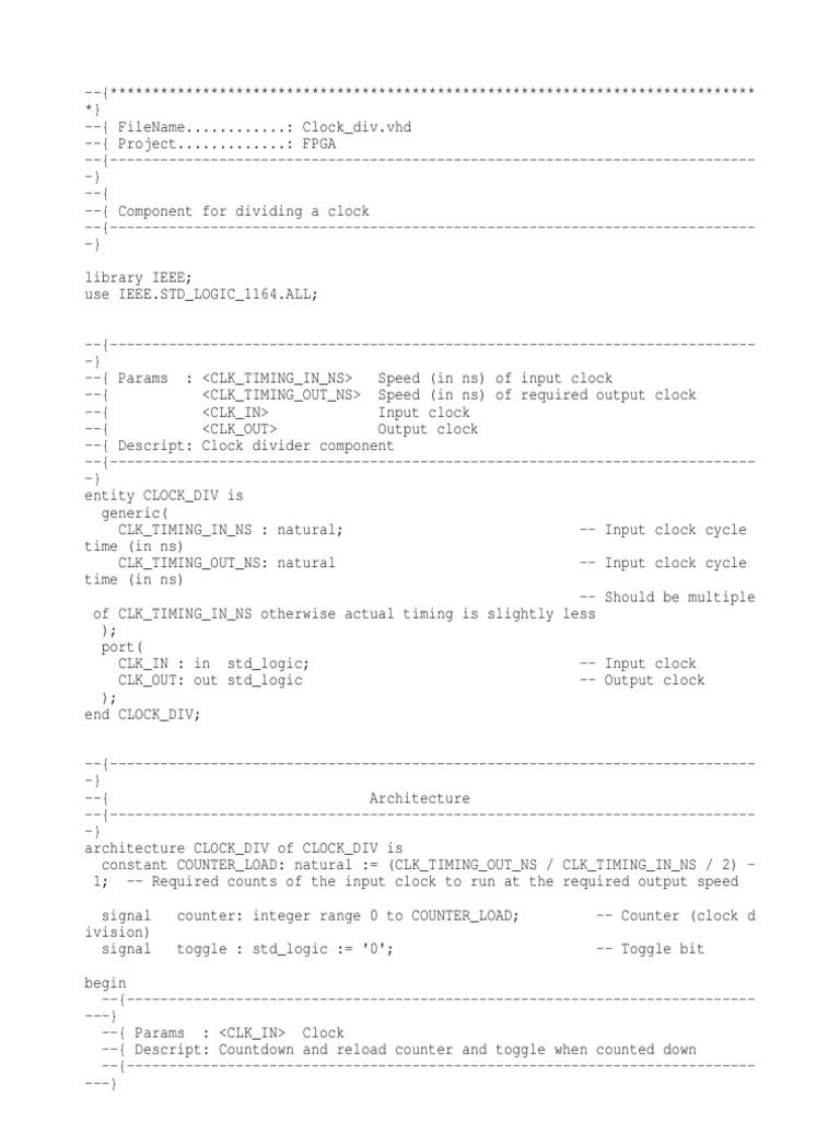 VHDL LCD Display | PDF
