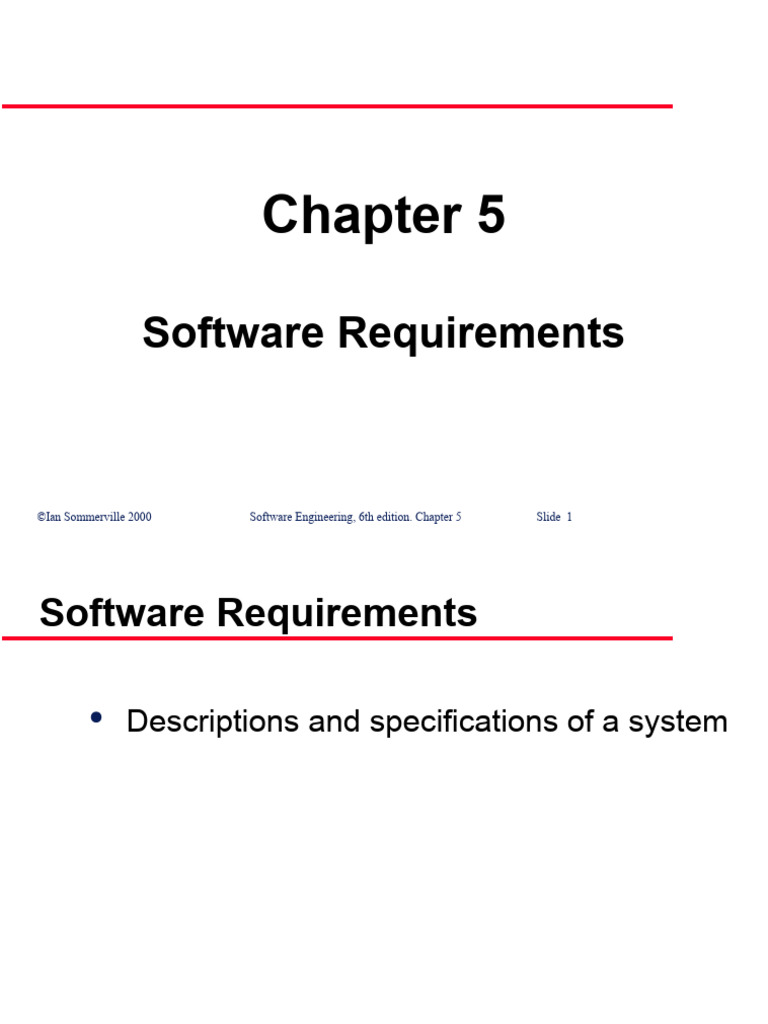 Software Requirements Overview | PDF | Specification (Technical Standard) | System