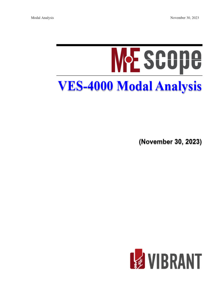 Modal Analysis | PDF | Resonance | Normal Mode