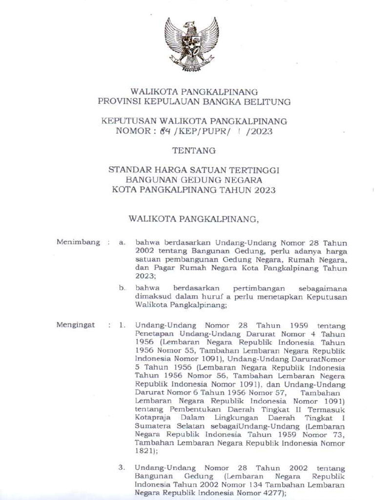 SK SHST Pangkalpinang 2023 | PDF