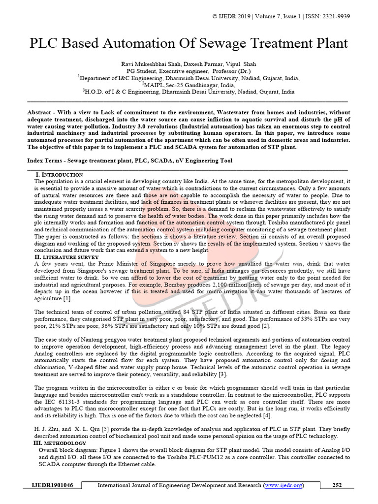IJEDR1901046 | PDF | Programmable Logic Controller | Instrumentation