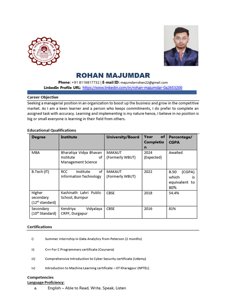 Rohan Resume. | PDF