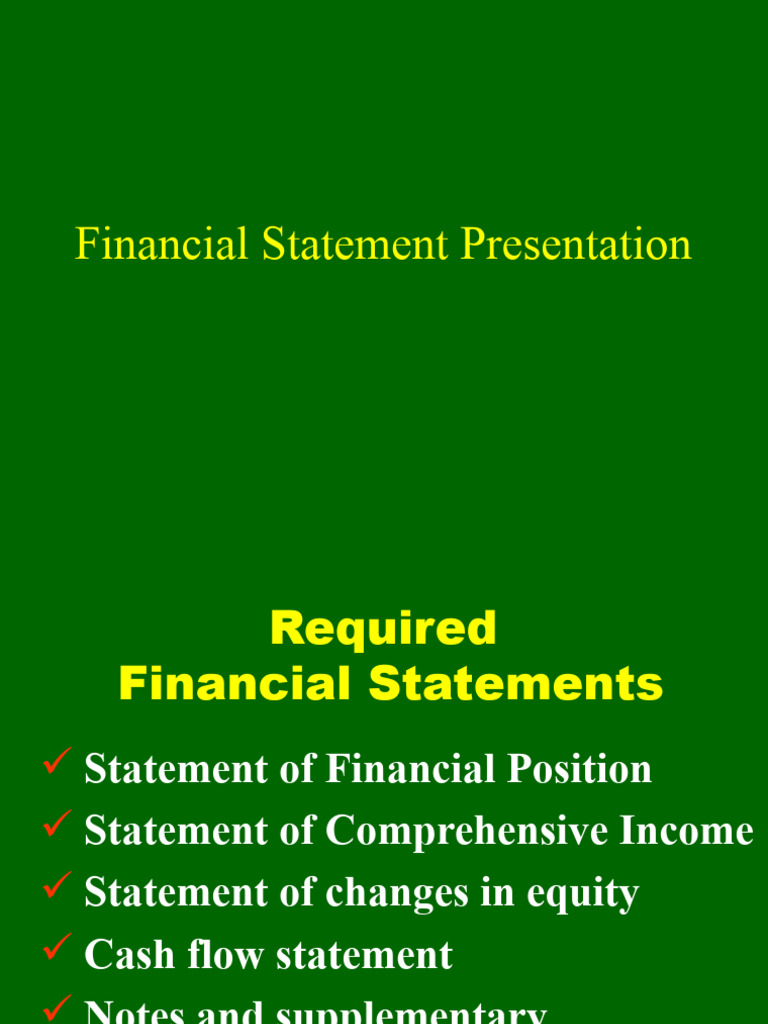 Financial Statements Guide | PDF | Promissory Note | Balance Sheet