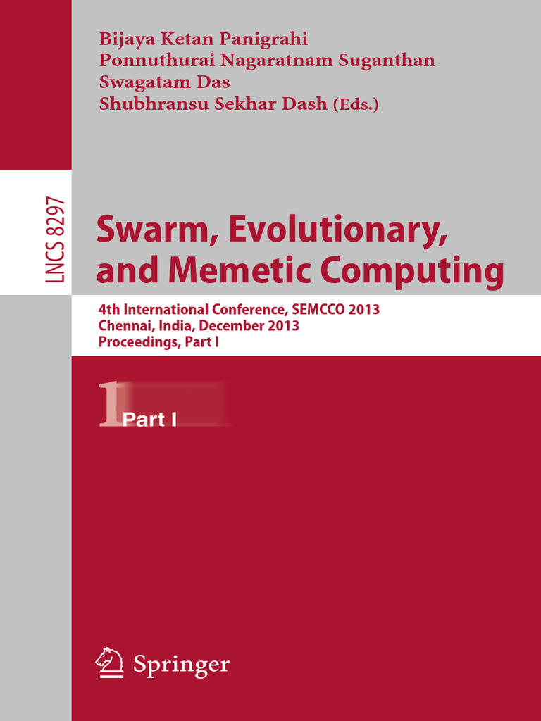 Swarm, Evolutionary, and Memetic Computing | PDF | Mathematical Optimization | Copyright
