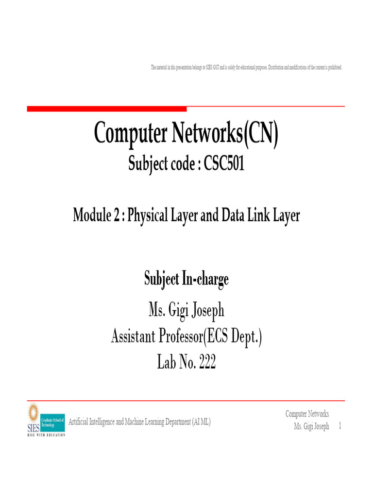 Module 2A - Physical - Layer - CN - AIML | PDF | Optical Fiber | Coaxial Cable