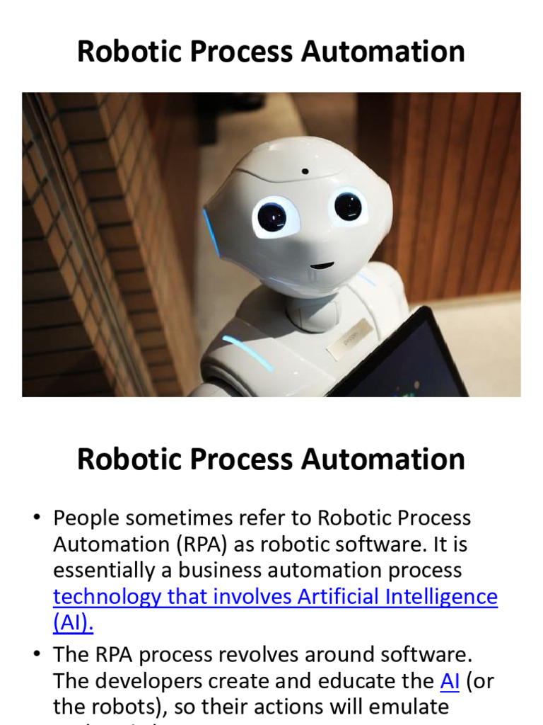 Robotic Process Automation | PDF | Automation | Robotics