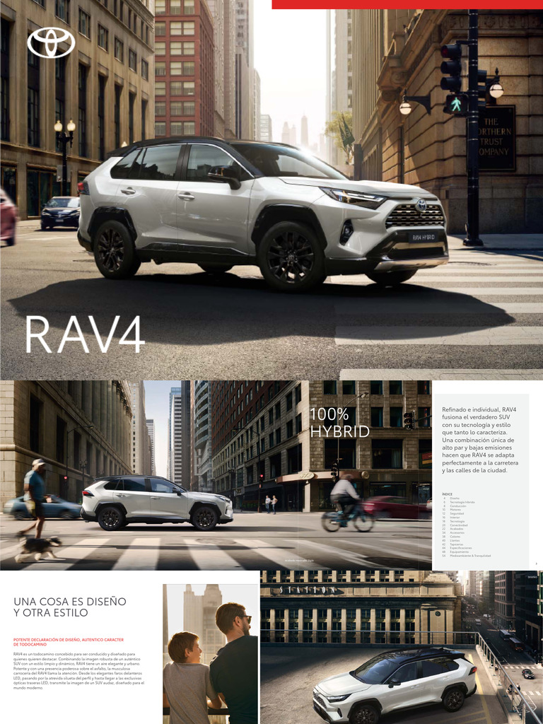 Catalogo RAV4 | PDF | Vehículo híbrido | Tecnología de vehículos