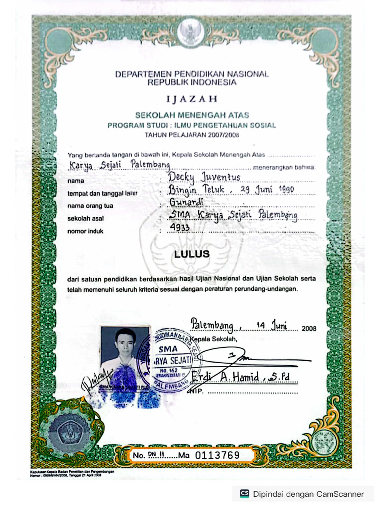 Ijazah Deki | PDF