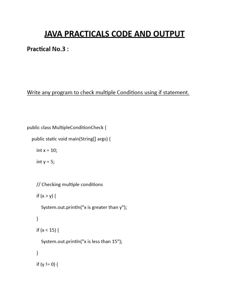 Java Practical Programs Pdf Inheritance Object Oriented Programming Method Computer