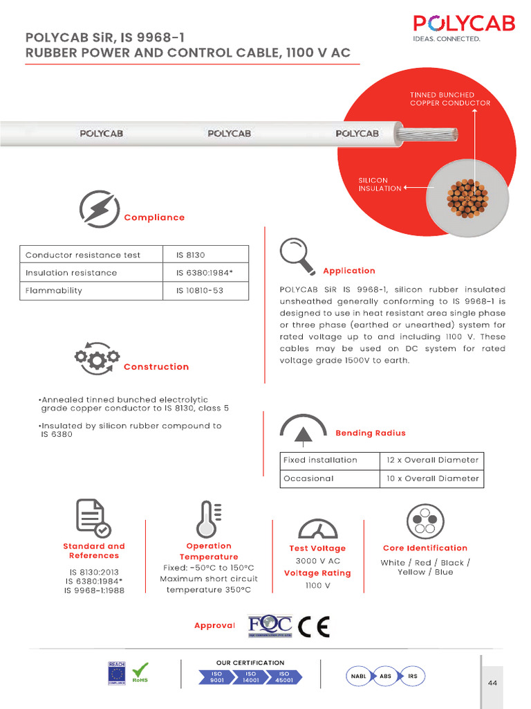 Polycab SiR Cable | PDF
