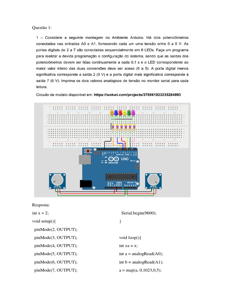 Exercícios Arduino | PDF