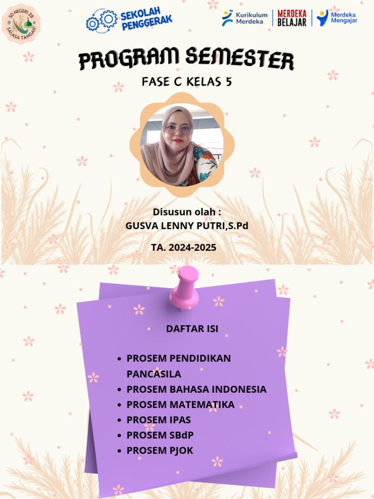 Prosem Kelas 5 TP.2024-2025 | PDF