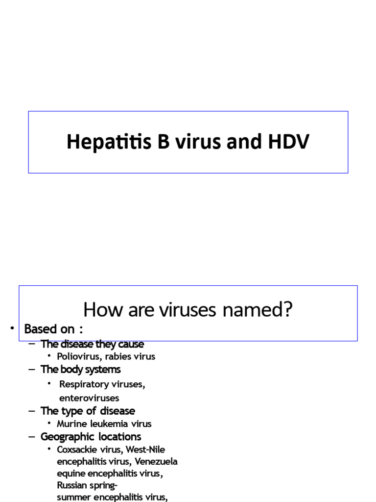 HBV and Hdv.2023.Usth | PDF | Hepatitis B | Hepatitis