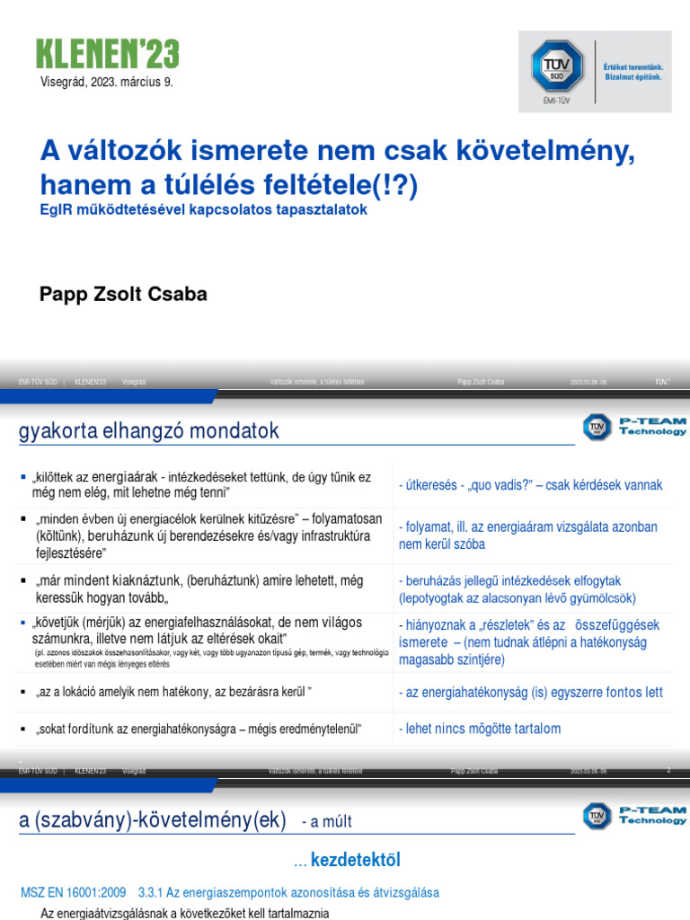 5 - Papp Zsolt Csaba KLENEN23 - 2022.03 - Változók Szerepe | PDF