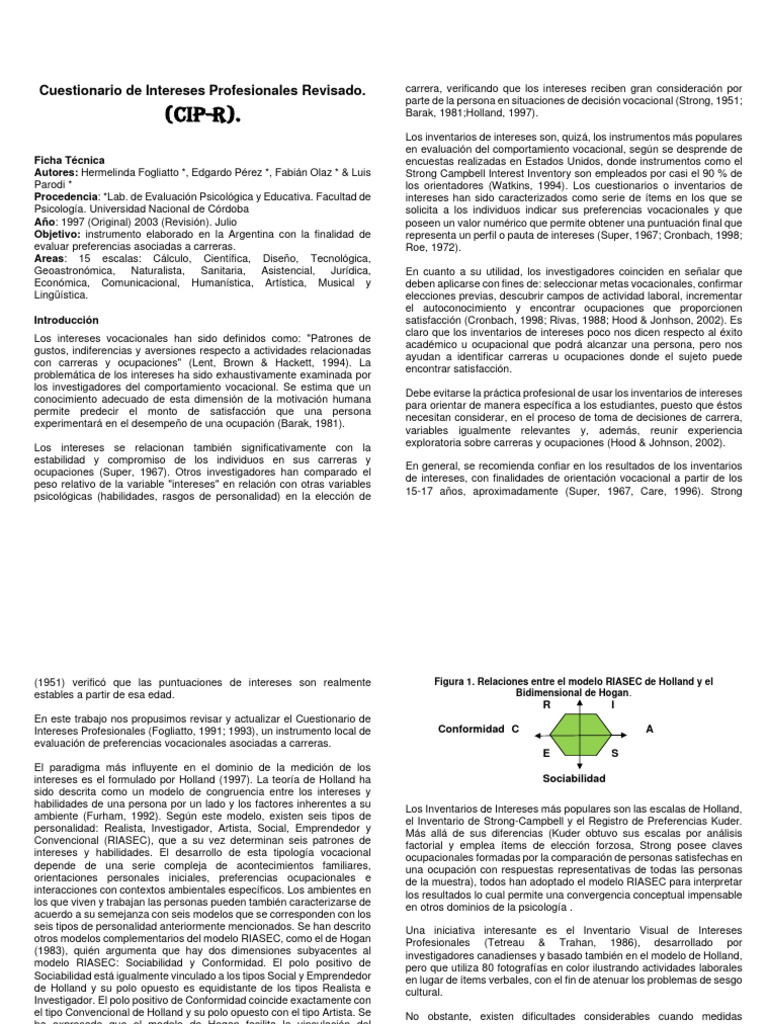 MANUAL CIP-R 2023 | PDF | Validez (Estadísticas) | Alfa de Cronbach