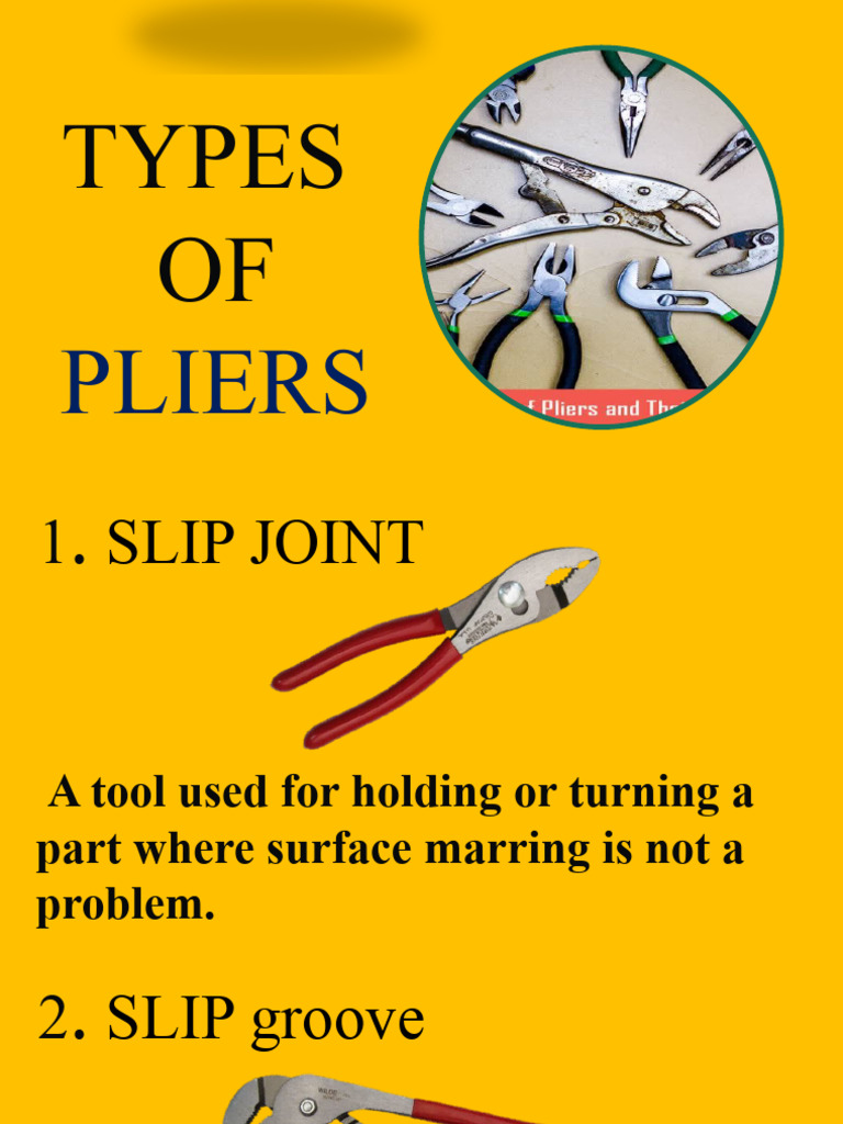 Lesson 2 Different Types of Pliers | PDF