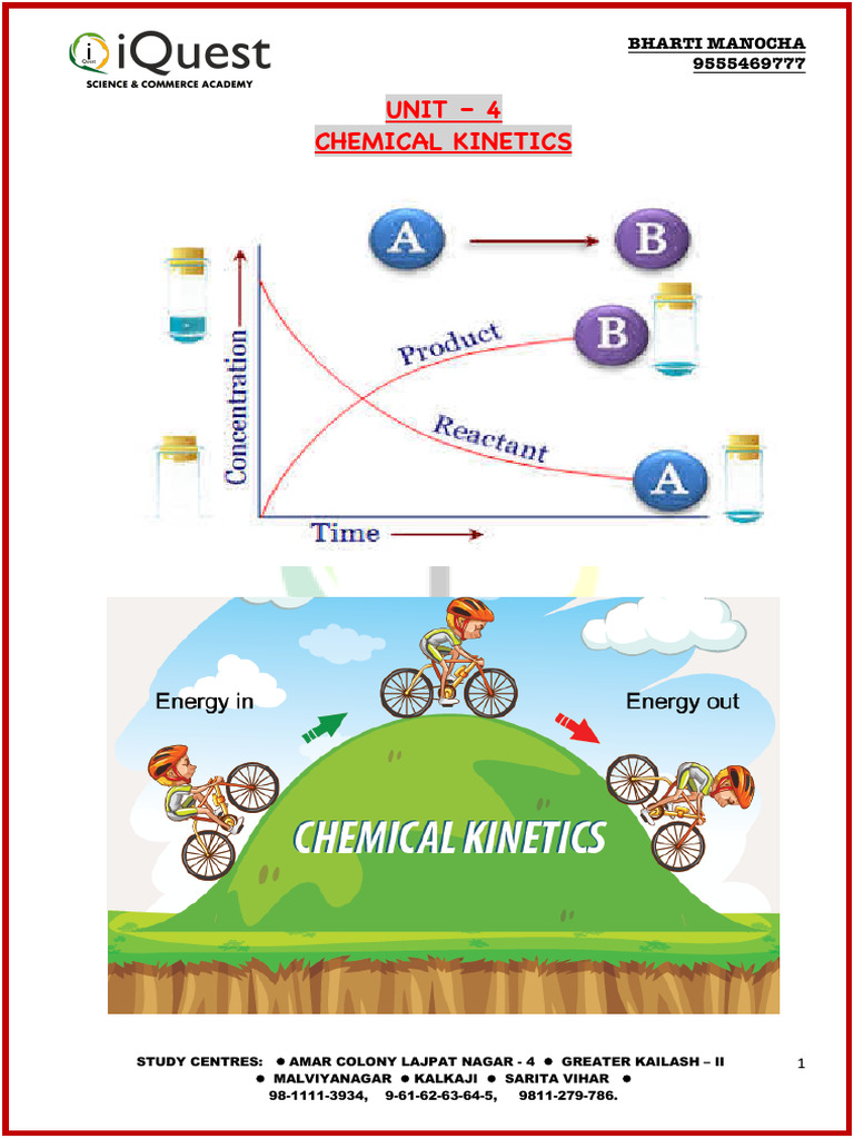 Unit - 4 Chemical Kinetics | PDF | Reaction Rate | Chemical Reaction Engineering
