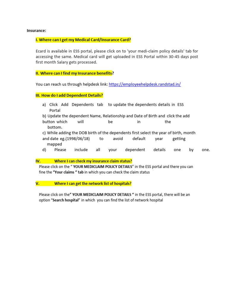 Insurance FAQ S | PDF