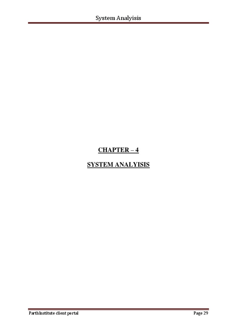 Chapter - 4 System Analyisis | PDF | World Wide Web | Internet & Web