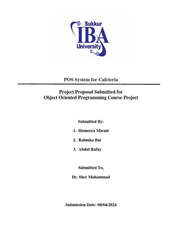 Project Proposal | PDF | Point Of Sale | Databases Project Proposal | PDF | Point Of Sale | Databases