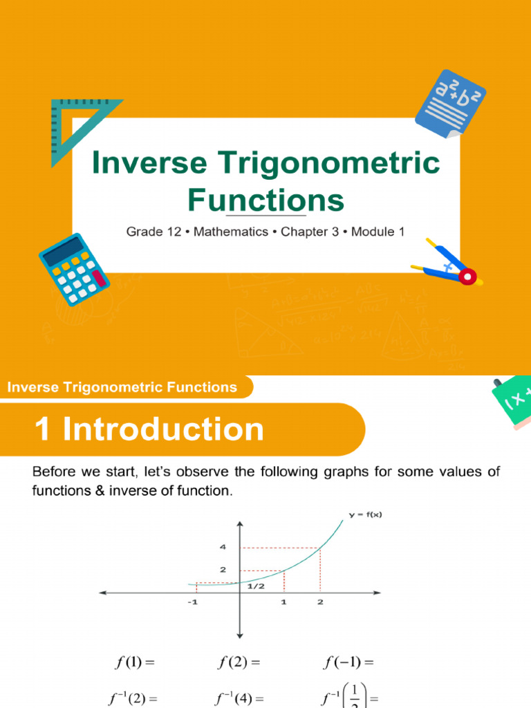 Inverse Trigonometric Functions-Session Merged | PDF