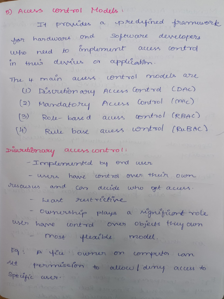5-17) Access Control Model | PDF | Access Control | Security Engineering
