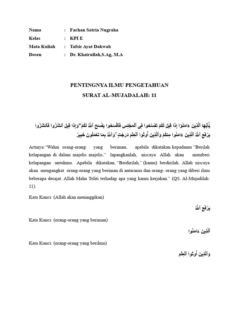 Tad - Farhan Satria Nugraha | PDF | Filsafat | Kajian Bahasa Asing