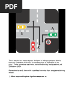 AA Road Code Practice Tests 1 | PDF | Intersection (Road) | Traffic Light