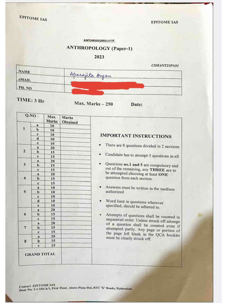 Aparajita Aryan Anthro | PDF